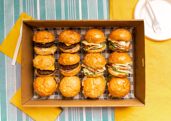 Mini Burger Sliders Catering | R&S Sandwiches